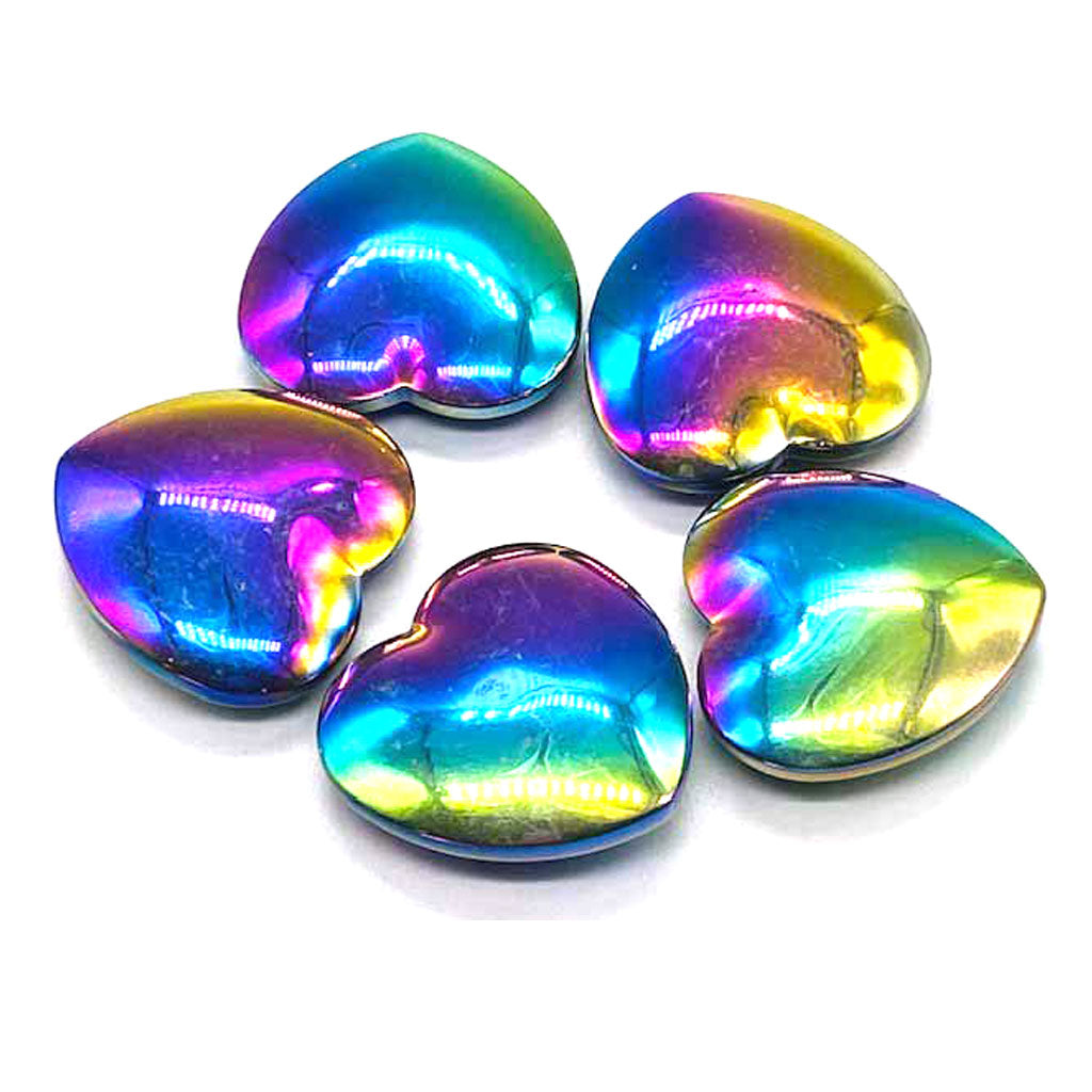 Rainbow Hematite Heart – Labyrinth Trading